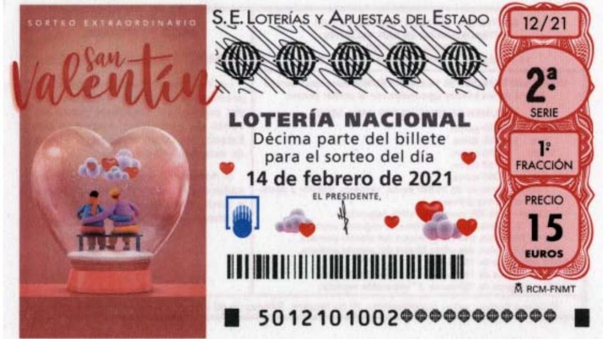 Sorteo de San Valentín de la Lotería Nacional: premios de hasta 15.000. ...