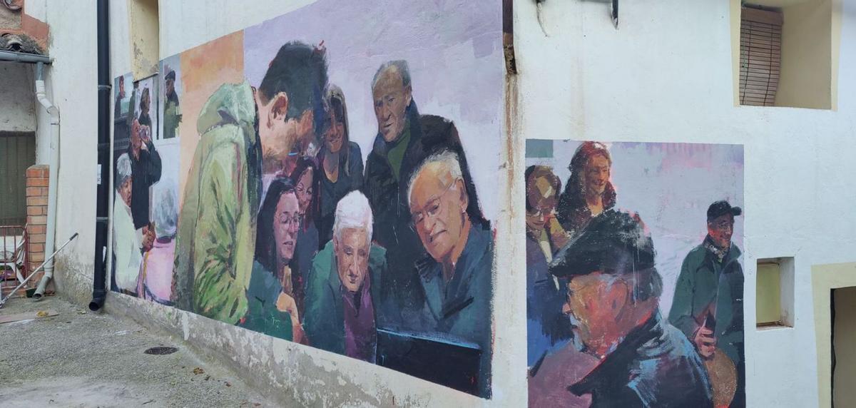 Aladrén transforma sus recuerdos en arte callejero