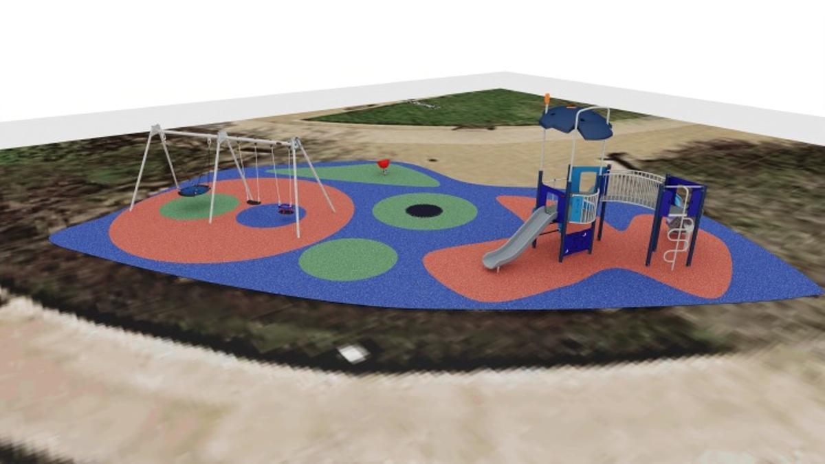 Así serán los nuevos columpios del parque de Jaume I de Dénia