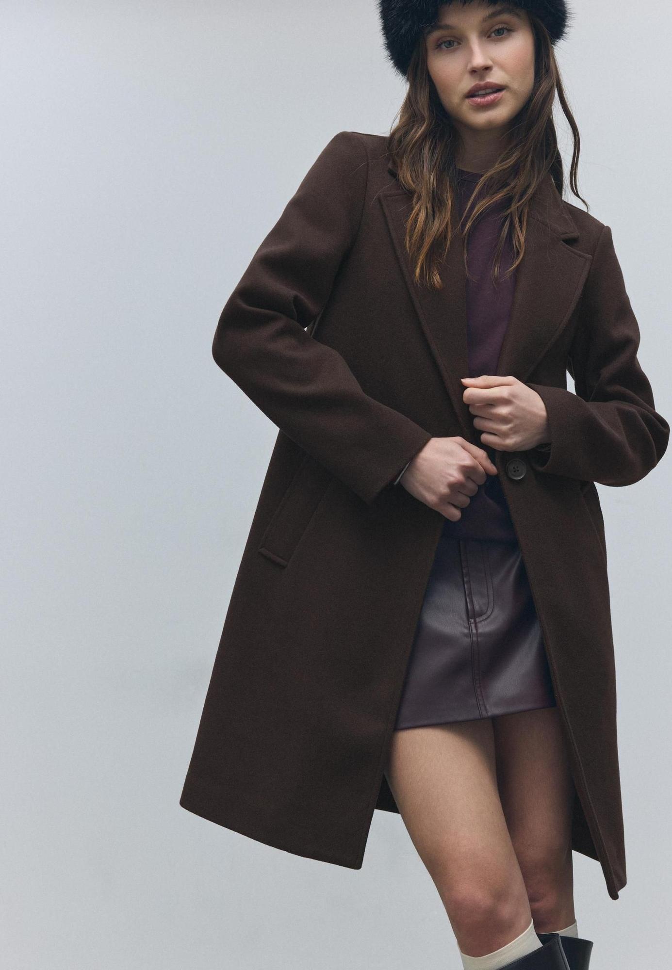 ABRIGO MARRÓN CHOCOLATE STRADIVARIUS | Stradivarius tiene en rebajas el ...