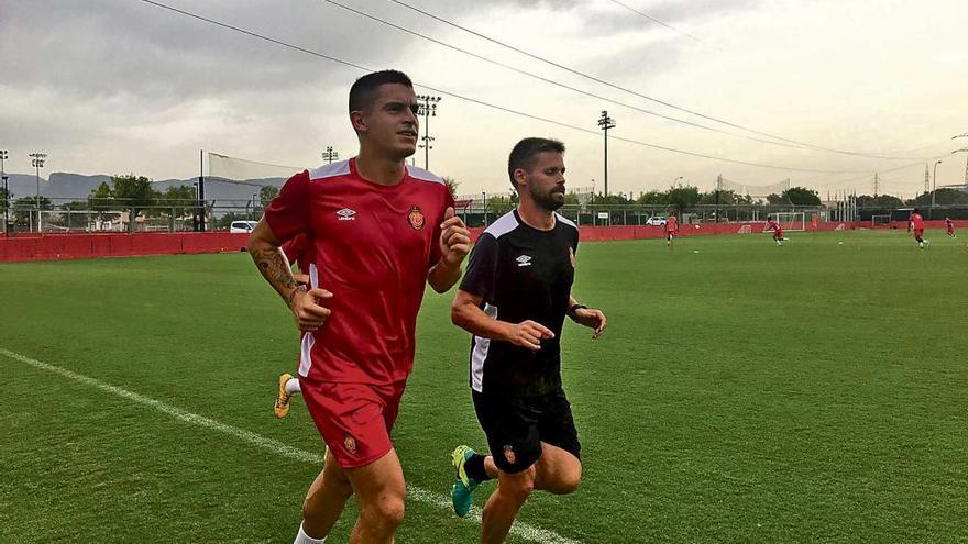 Primer entrenamiento de Marc Pedraza en Son Bibiloni