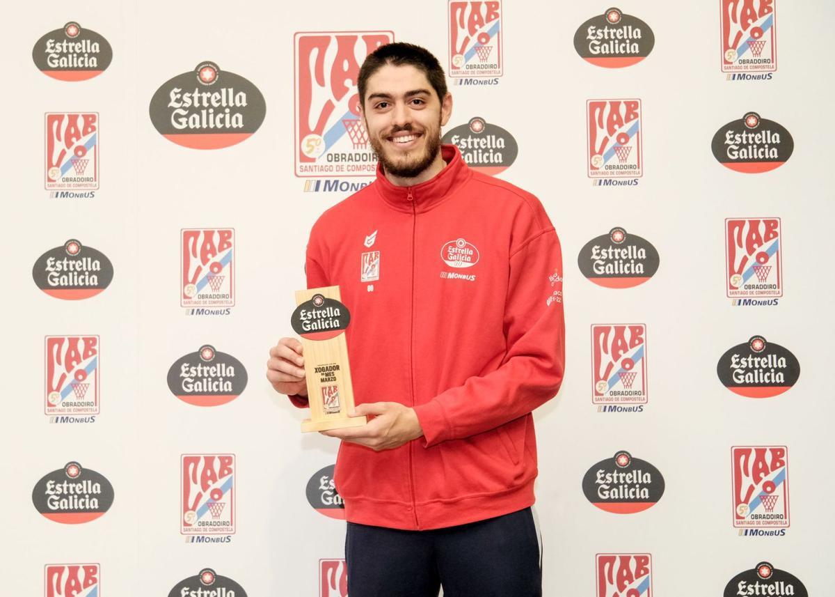 Edgar Vicedo, elegido jugador del mes de marzo para el obradoirismo