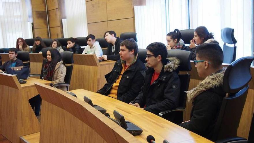 Los alumnos del Río Nora debaten sobre su centro en el Ayuntamiento