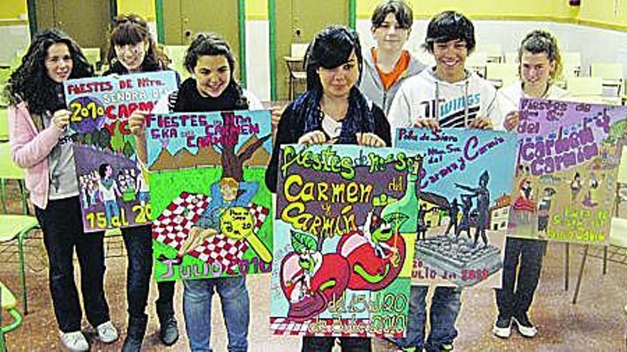 Carteles para El Carmín en el Instituto Río Nora