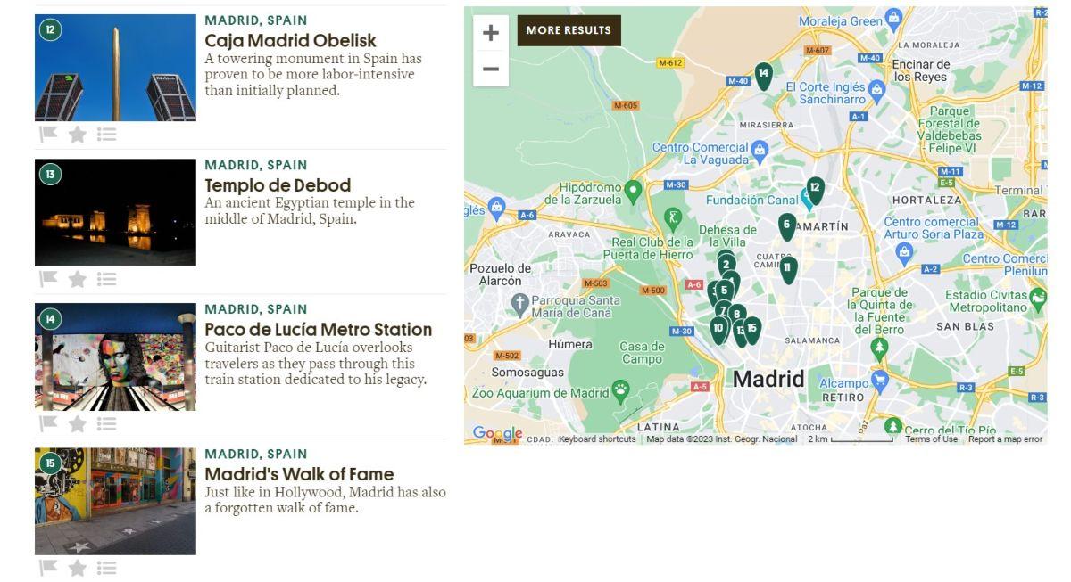 MAPA CURIOSIDADES MUNDO | El mapa con los lugares más raros del mundo
