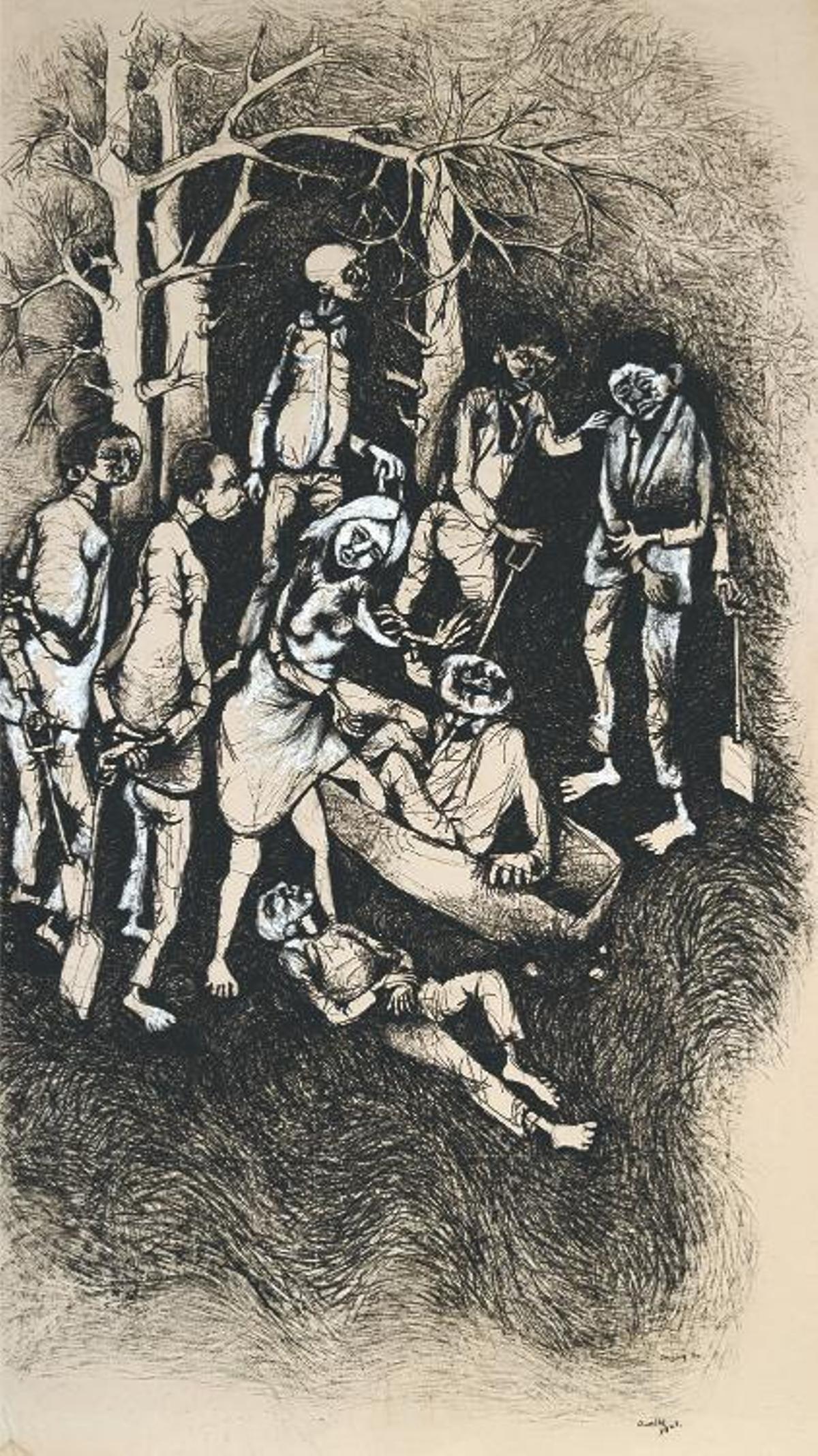 Dumile Feni en el Reina Sofía: el Guernica africano