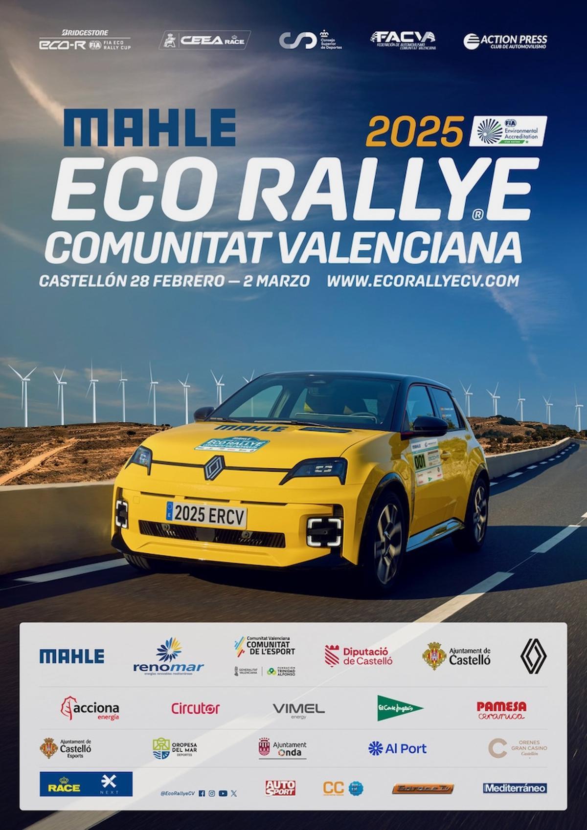 Motor, MAHLE Eco Rallye Comunitat Valenciana 2025, Cartel Oficial
