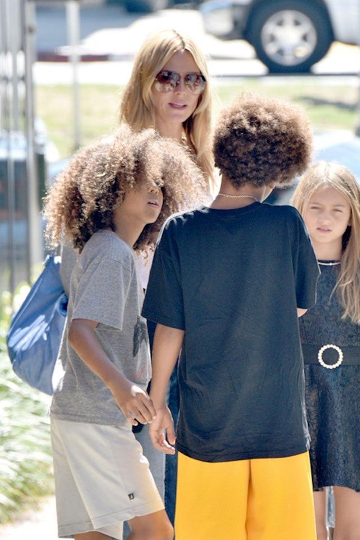 Heidi Klum, de paseo con sus hijos por Los Ángeles - Cuore