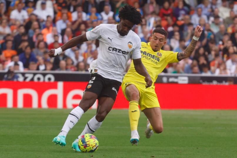 El partido entre el Valencia CF y el Villarreal, en imágenes