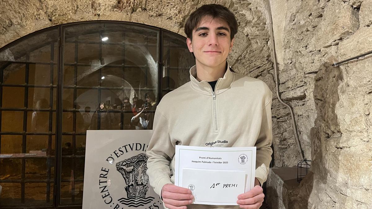 EDUCACIÓ | Un estudiant banyolí guanya el Premi Joaquim Palmada amb un ...