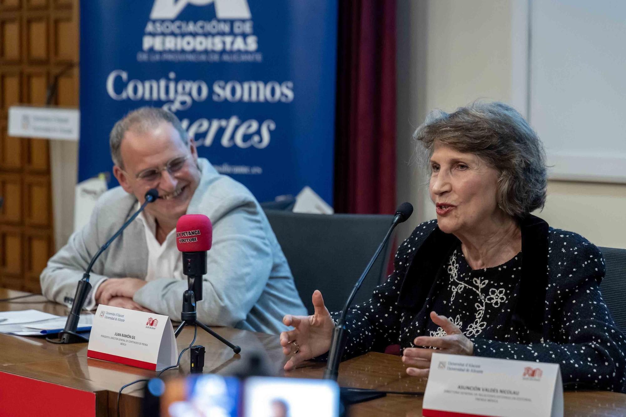 “Memoria viva del periodismo alicantino”: Asunción Valdés y Juan Ramón Gil dialogan en el ciclo ...