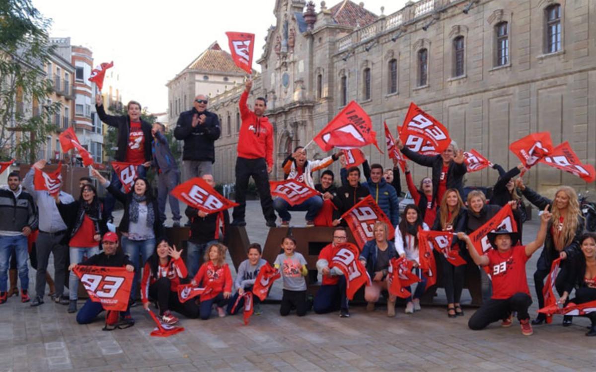 Marc Márquez: la celebración en Cervera