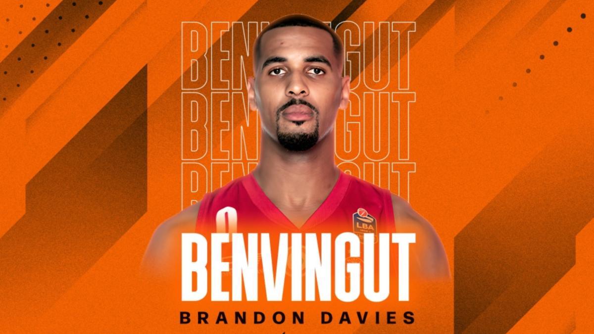 Euroliga | ¡Oficial! Brandon Davies, nuevo jugador de Valencia Basket