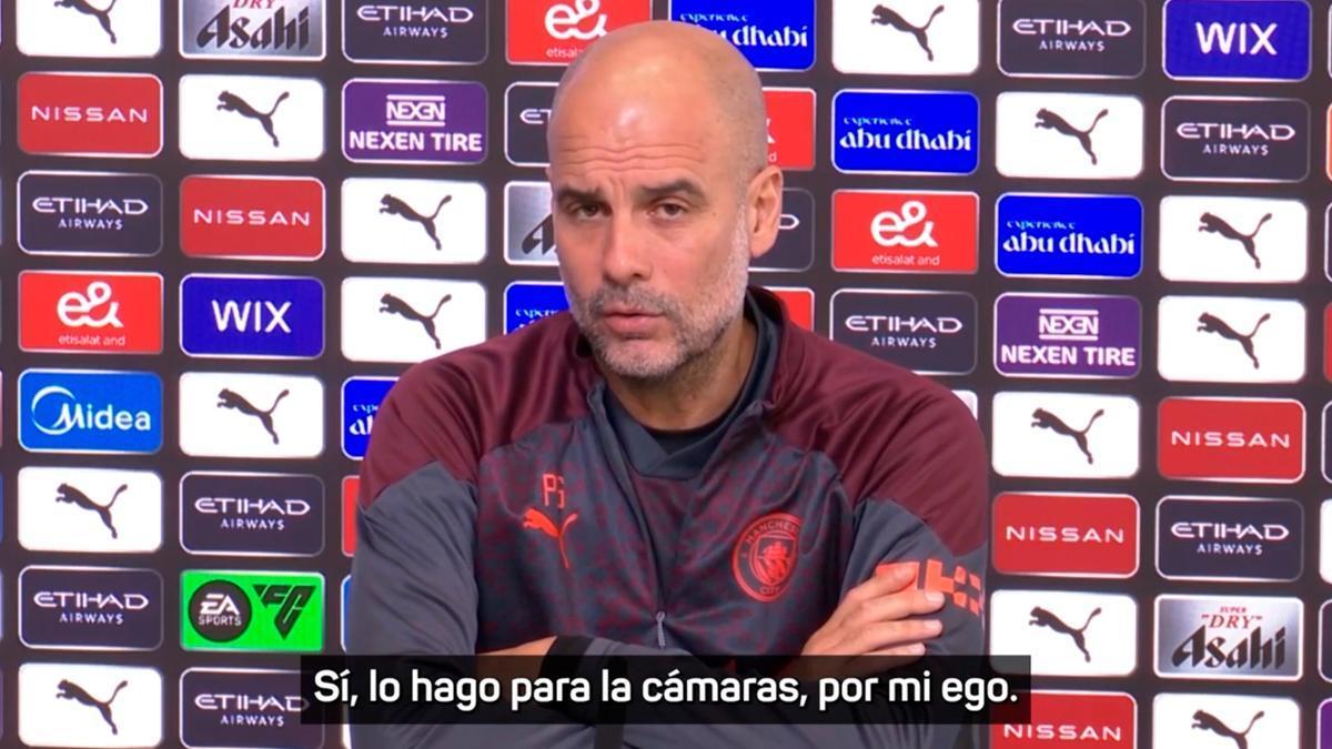 Guardiola: “Soy la persona más famosa del equipo. Necesito las cámaras ...