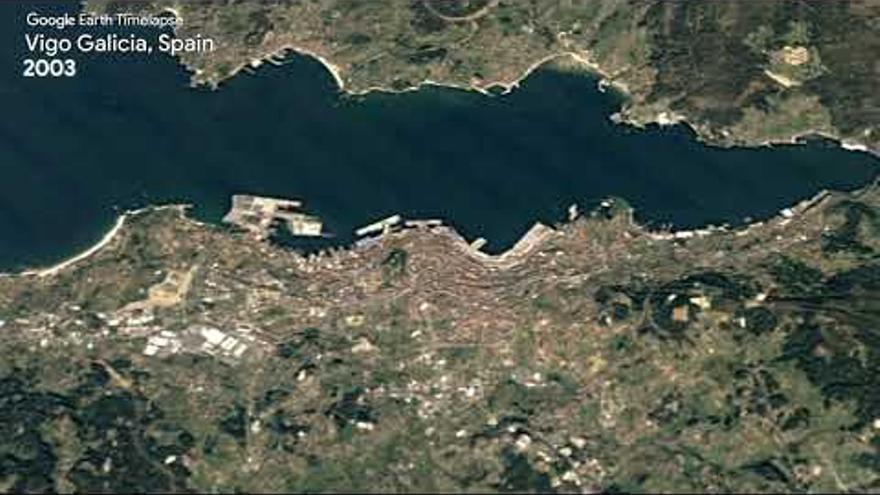 Vigo, a vista de satélite: Google Earth muestra su evolución en su ...