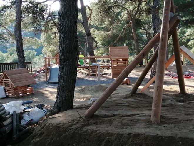 Recta final del parque de aventuras de Bellver - Diario de Mallorca