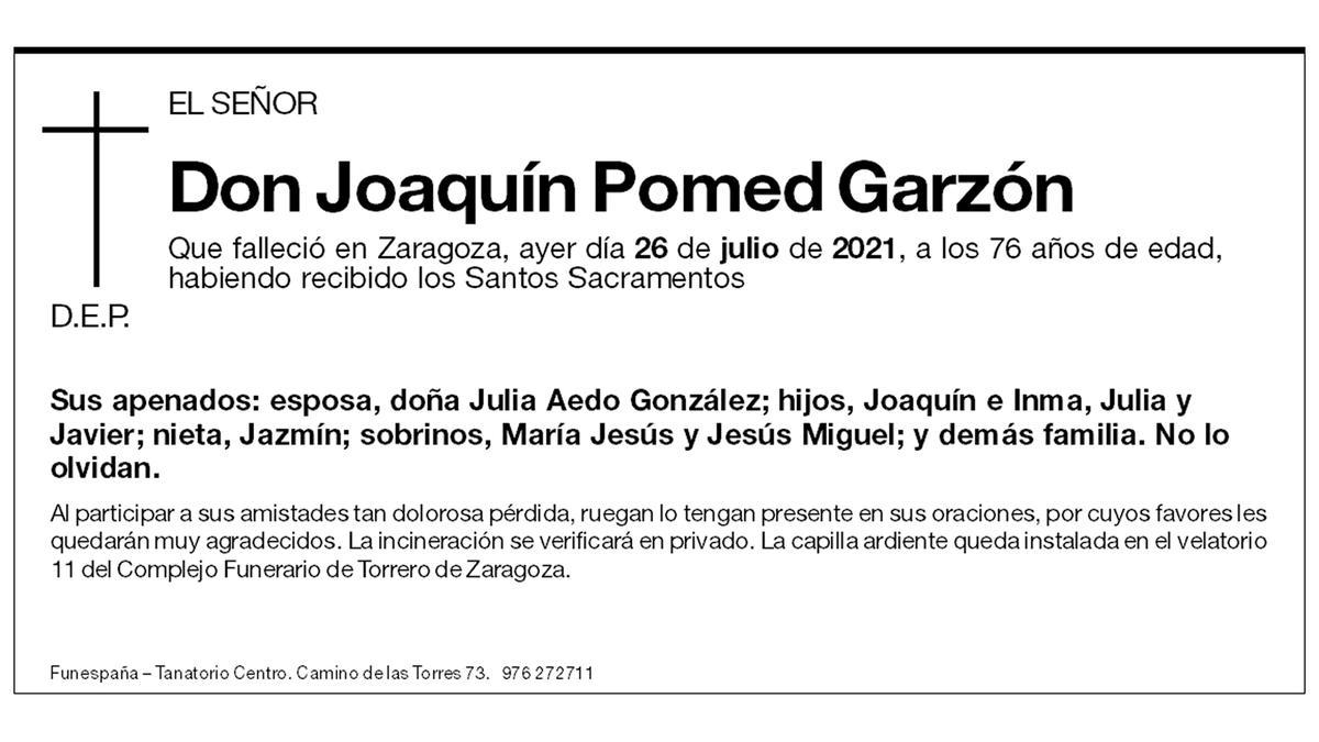 Joaquín Pomed Garzón