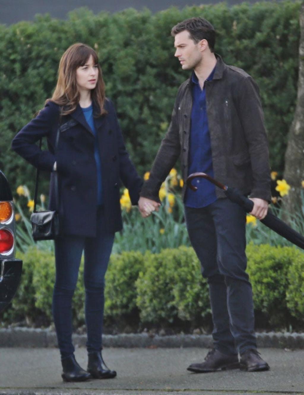 Dakota Johnson y Jamie Dornan sacan su lado más dulce en el rodaje de ...