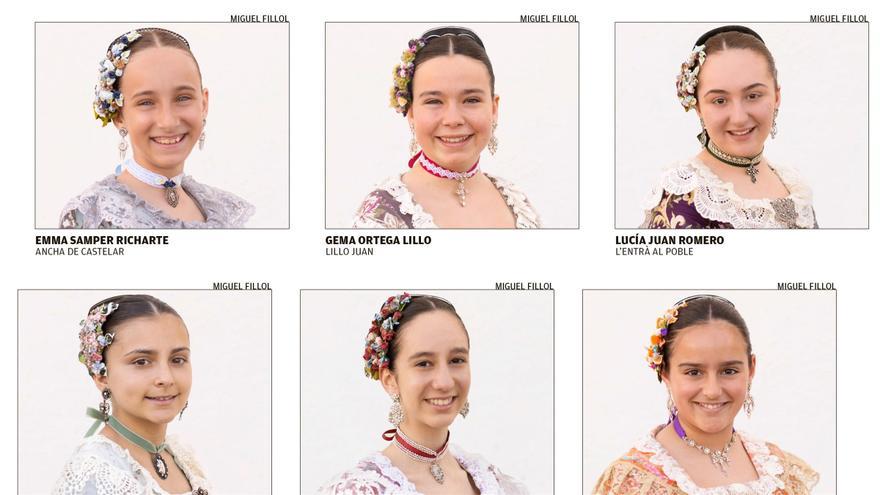 Candidatas a Bellea del Foc infantil de San Vicente del Raspeig