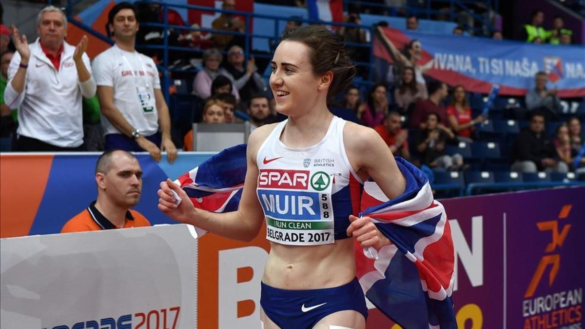 Laura Muir no podrá doblar en el Mundial de Londres