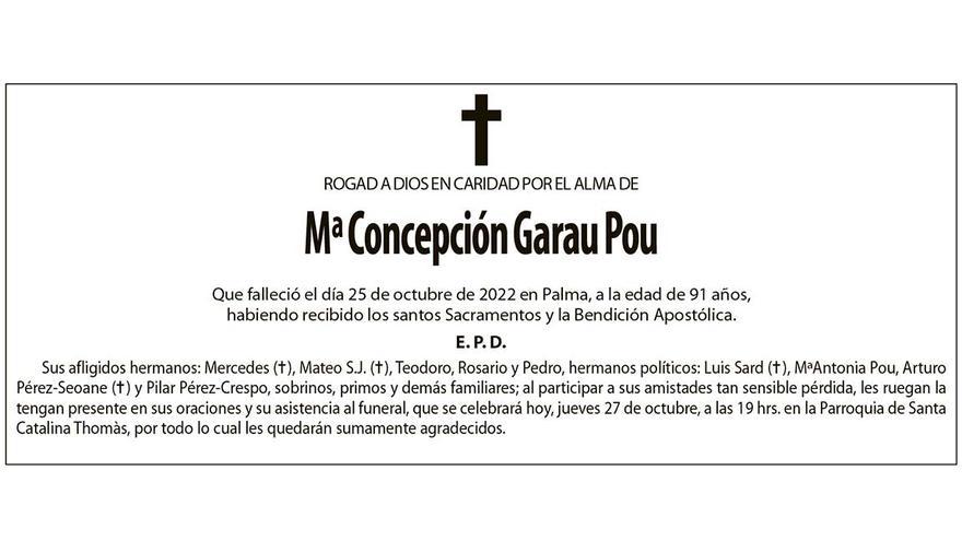 Mª Concepción Garau Pou