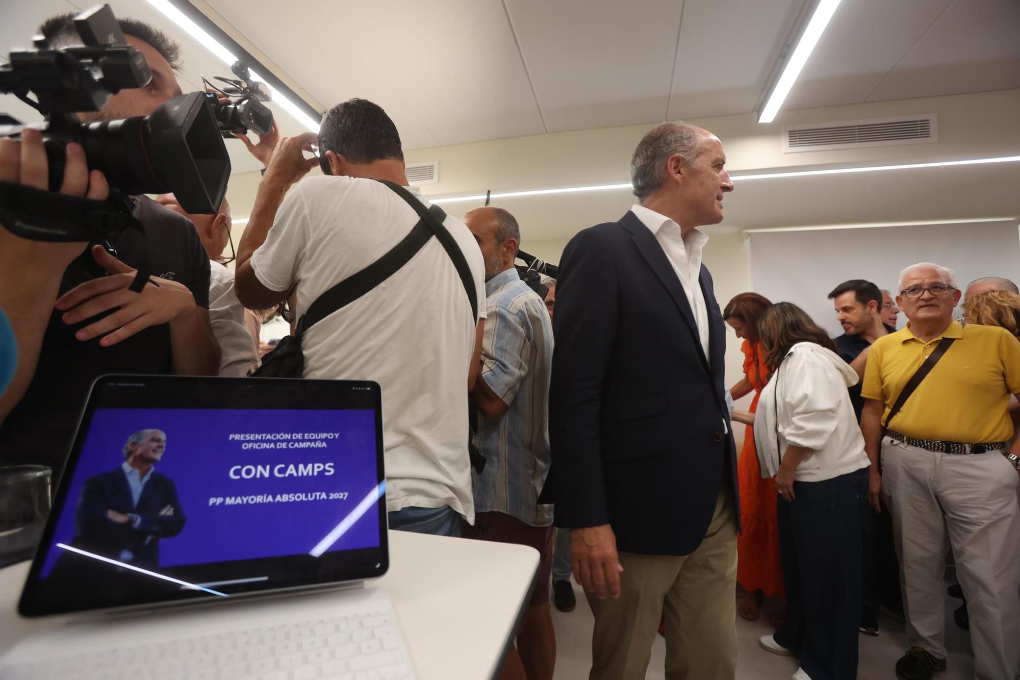 Francisco Camps presenta en Alicante su oficina de campaña y a su ...