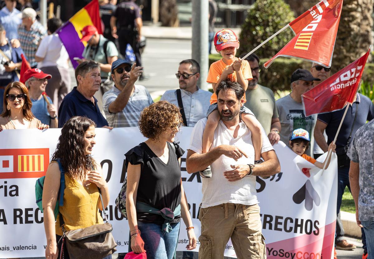 Manifestación del Primero de Mayo en Alicante