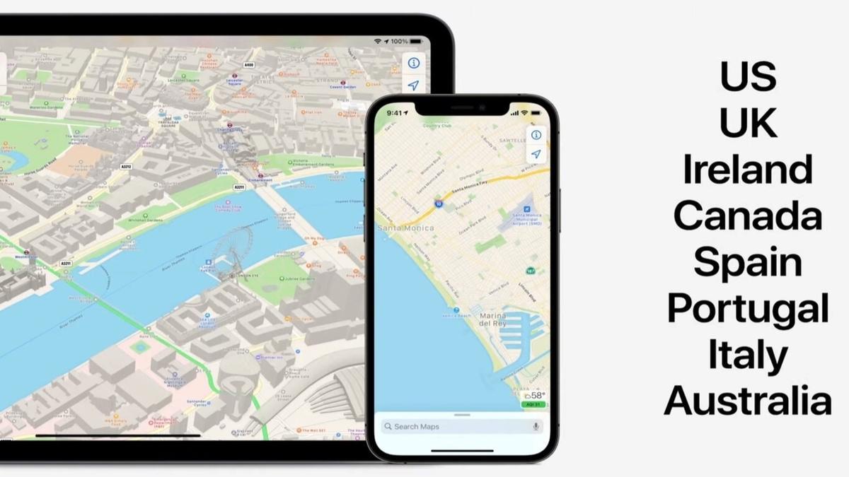 Los nuevos mapas de Apple Maps llegarán a España con iOS 15 - Sport