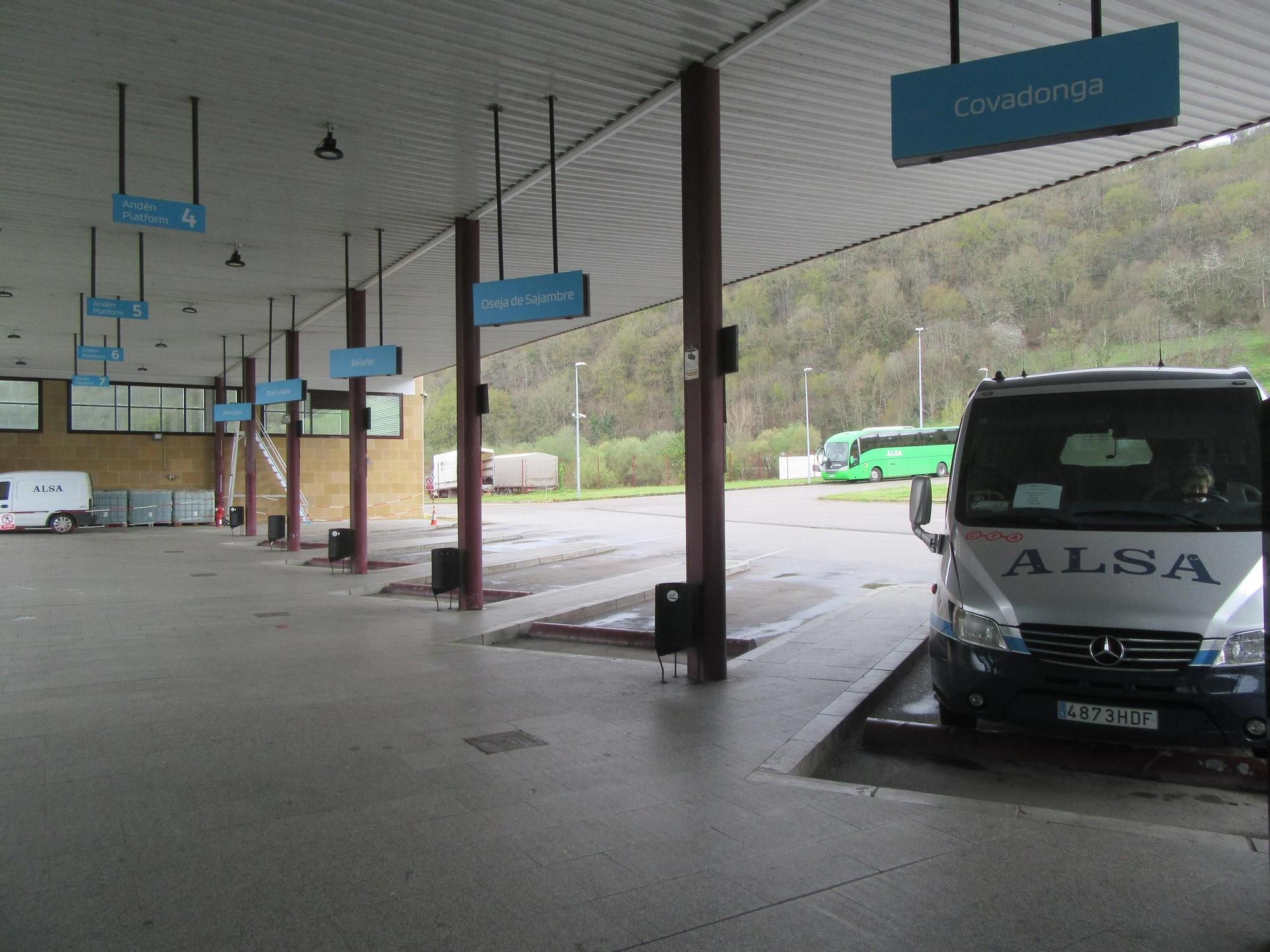 Primera jornada del plan de transporte a los lagos de Covadonga - La ...