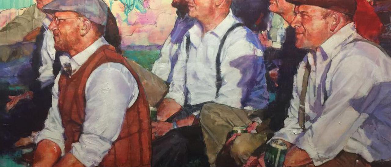 El pintor Luis Azón, premiado en EEUU