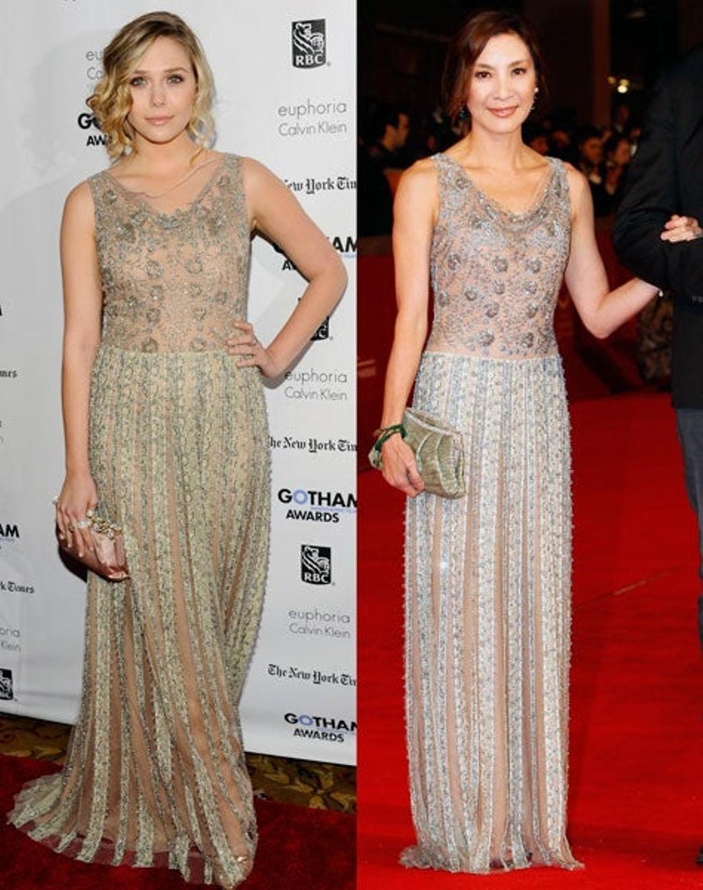Elizabeth Olsen y Michelle Yeoh llevan el mismo Valentino - Stilo