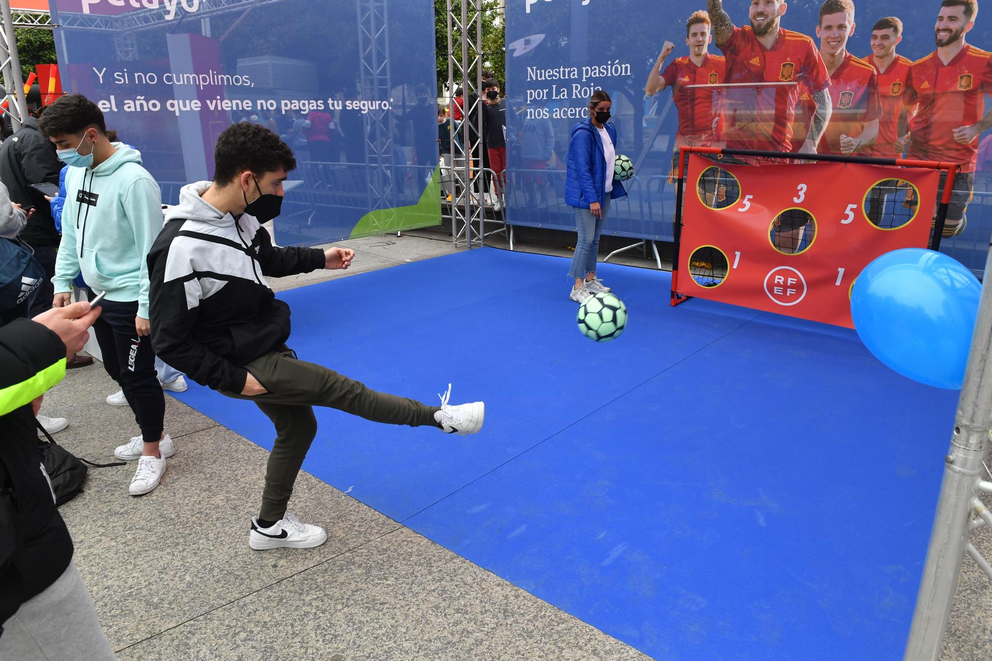 Así es la Fan Zone de la selección española de fútbol en A Coruña