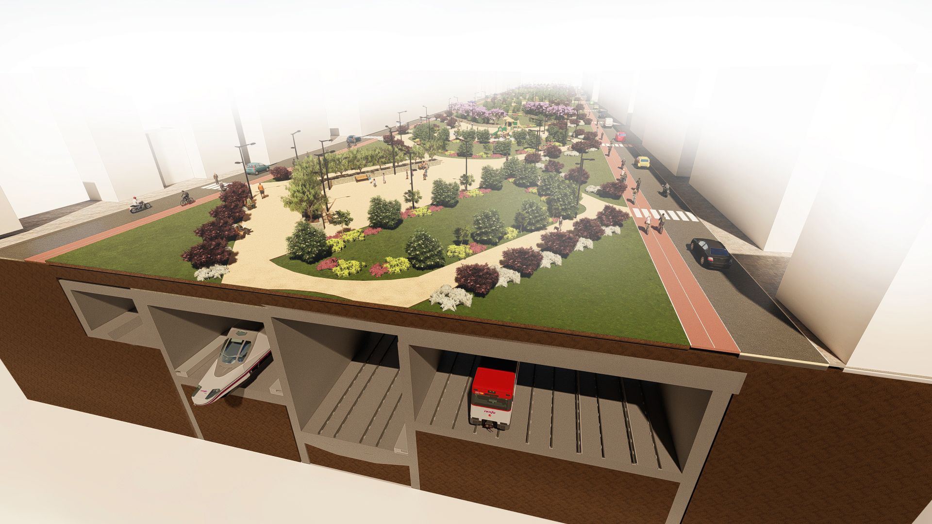 Así quedará el proyecto del soterramiento de las vías en València