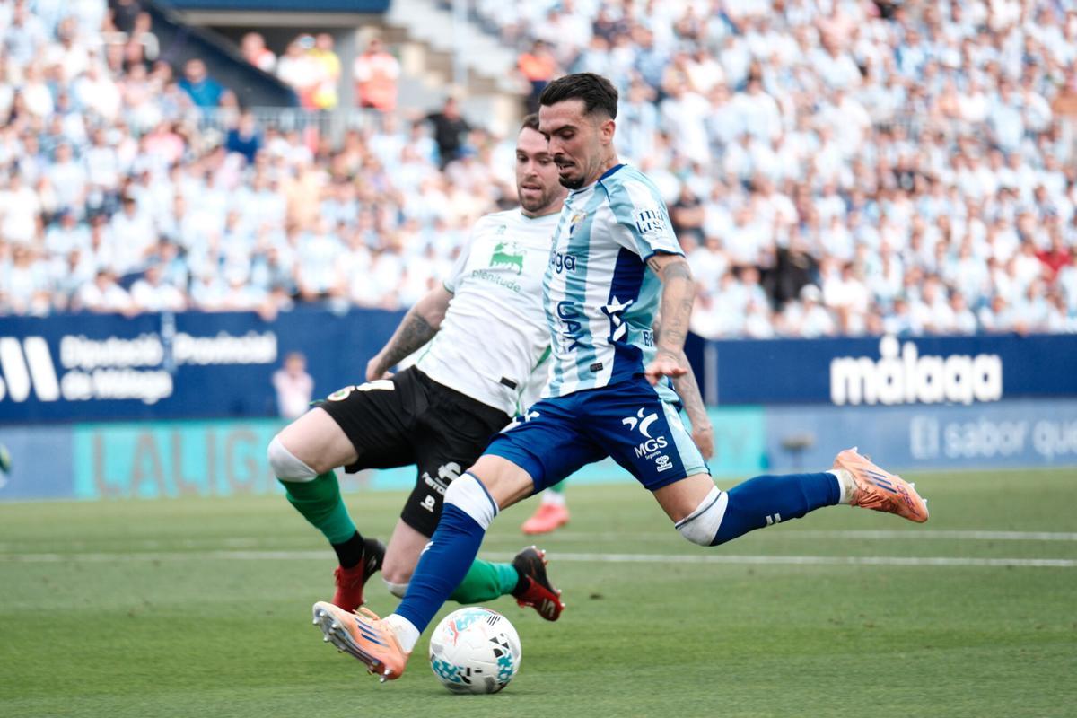 Málaga CF vs Racing de Santander, en imágenes