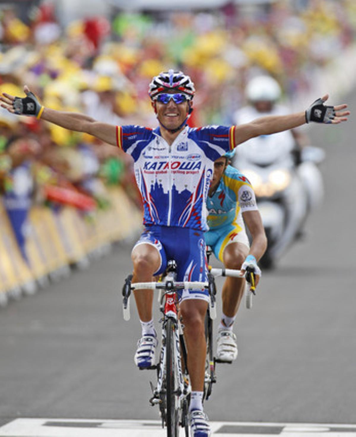 'Purito' Rodríguez triunfa a lo grande en compañía de Contador