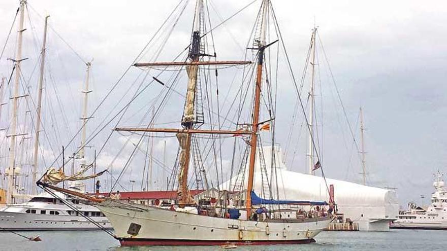 El buque escuela ´Corwith Cramer´ vuelve a Palma para efectuar reparaciones
