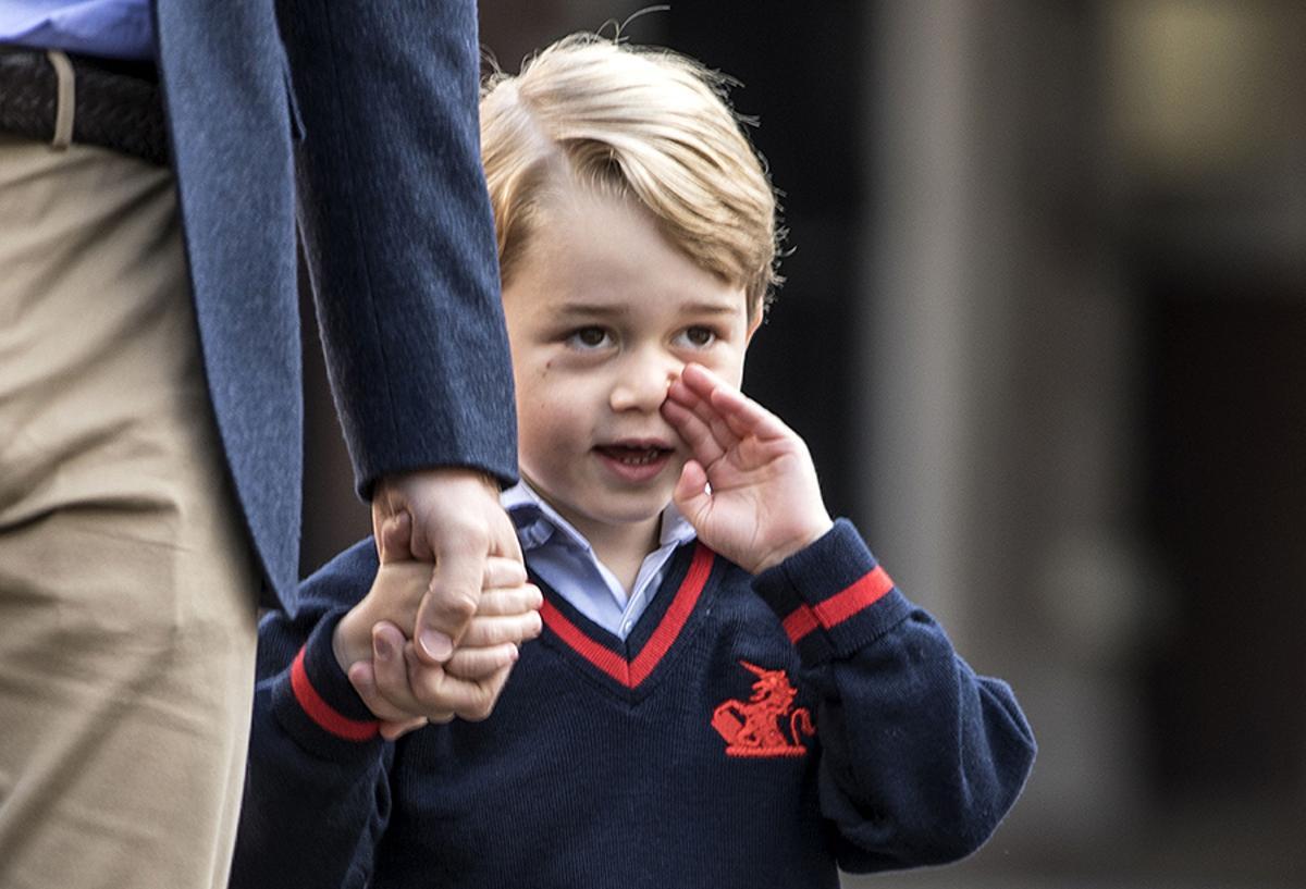 El primer día de colegio del Príncipe Jorge