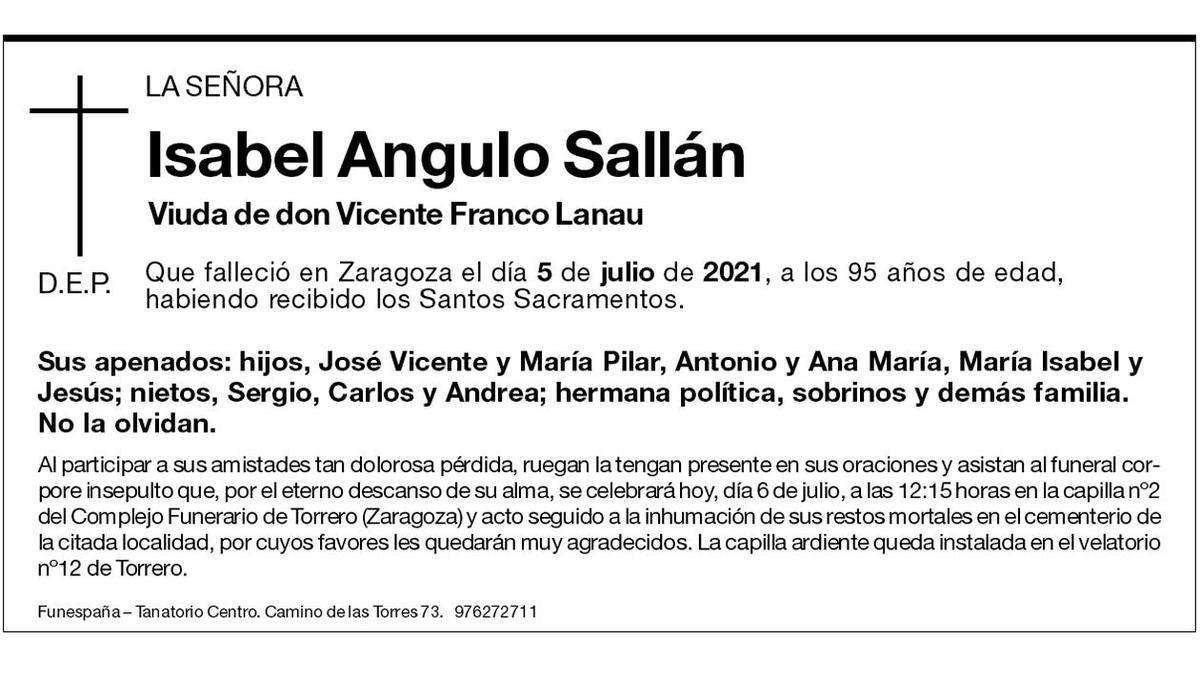 Isabel Angulo Sallán