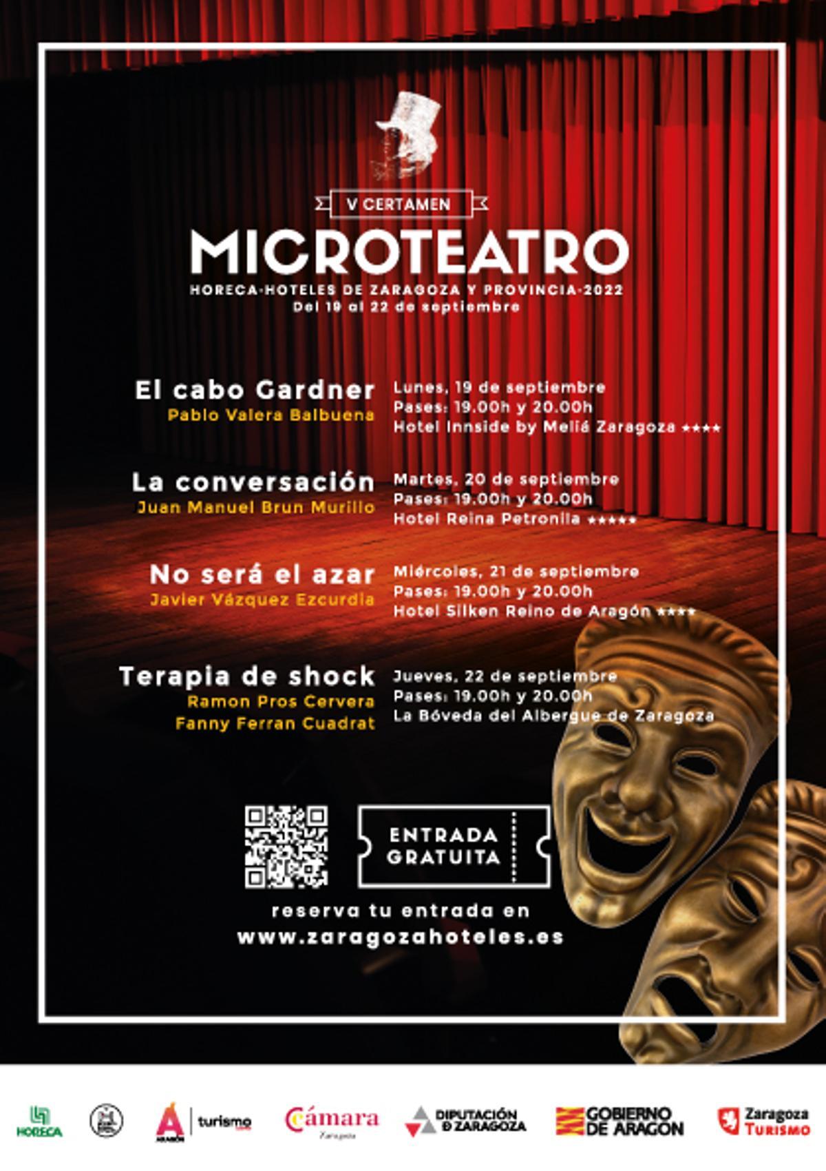 El teatro vuelve a los hoteles de Zaragoza con una nueva edición del certamen de microteatro