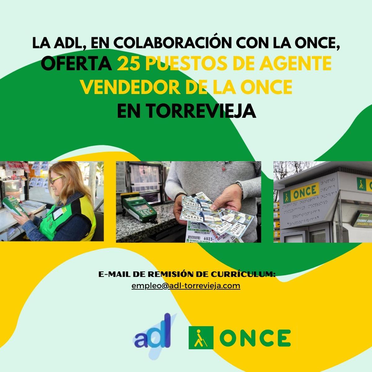 TORREVIEJA I La ONCE busca a 25 nuevos vendedores del cupón