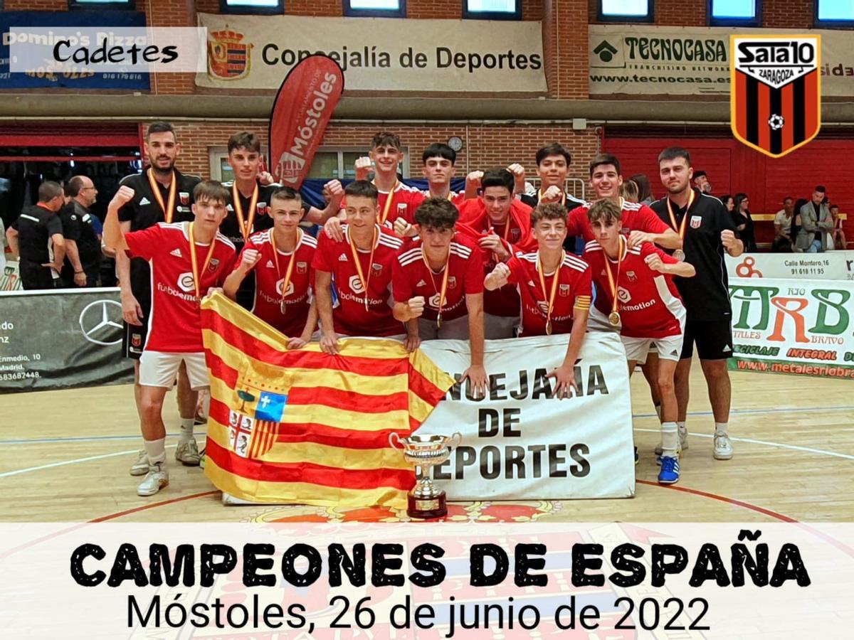 El cadete del Fútbol Emotion de Adri Ortego, campeón de España