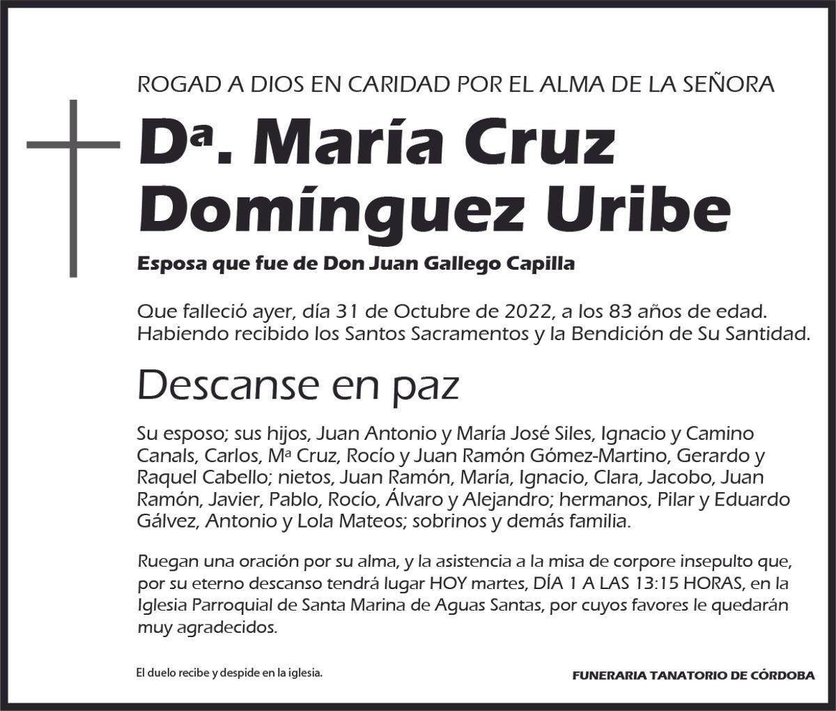 María Cruz Domínguez Uribe