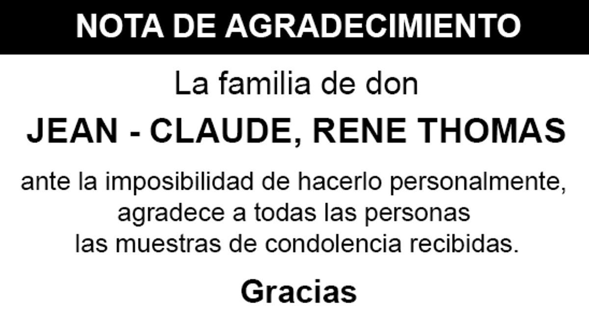 Nota Jean - Claude, Rene Thomas