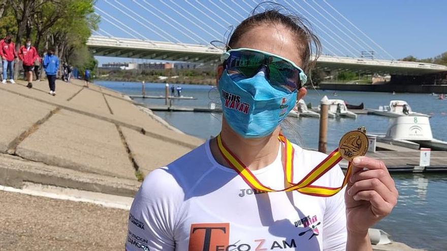 Piragüismo Zamora | Eva Barrios se proclama campeona de España