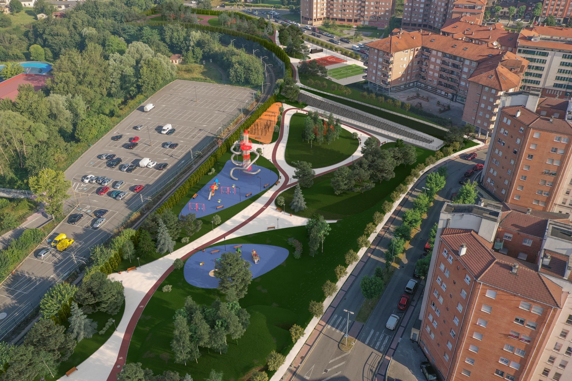 Siero Oeste, así es el proyecto para el gran nuevo parque de Pola de Siero