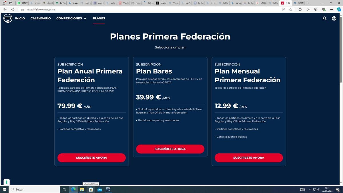 PRIMERA RFEF TV | La Primera RFEF se podrá seguir de nuevo en FEF TV