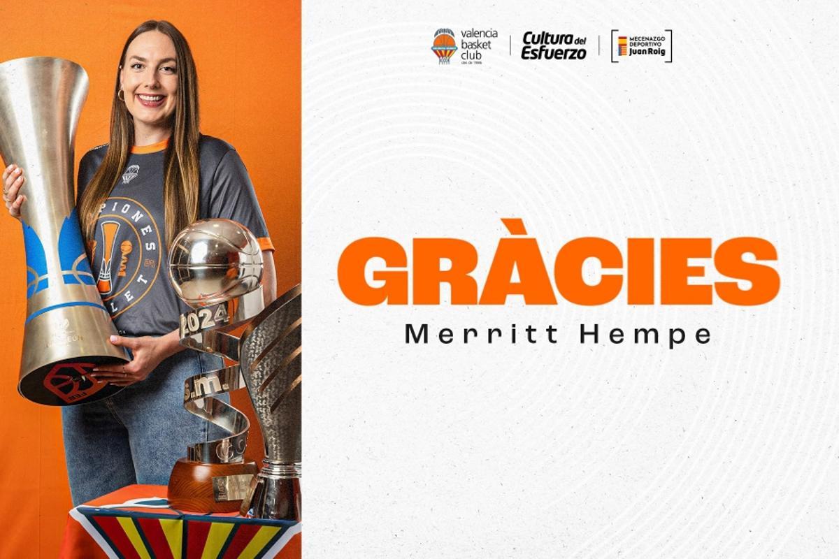 Valencia Basket, Merritt Hempe, despedida