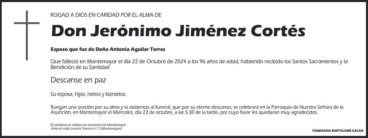 Jerónimo Jiménez Cortés