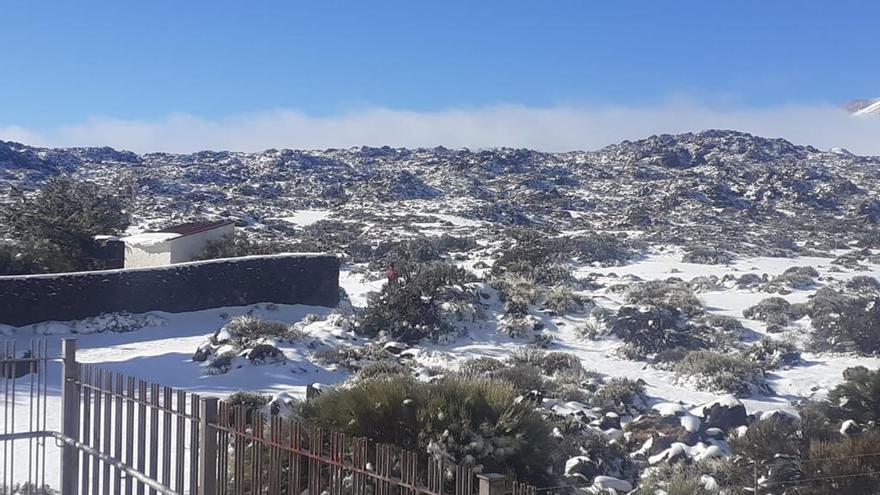 Imágenes del Teide nevado
