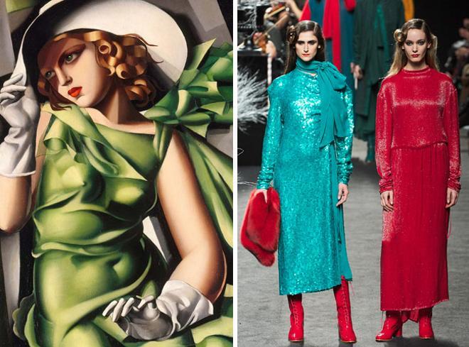 10 ejemplos de moda inspirada en arte - Woman